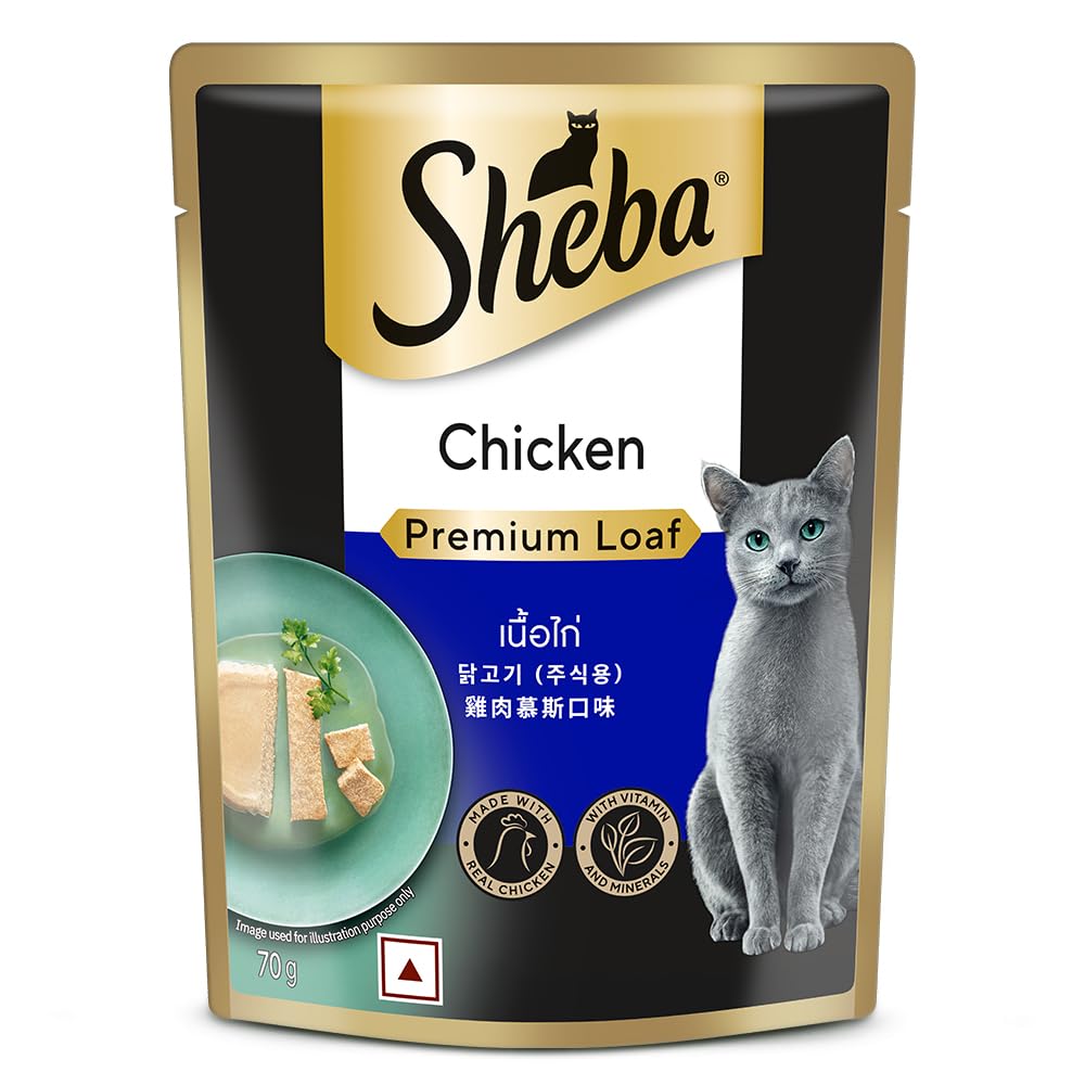Sheba Premium Adult Chicken Loaf 70g